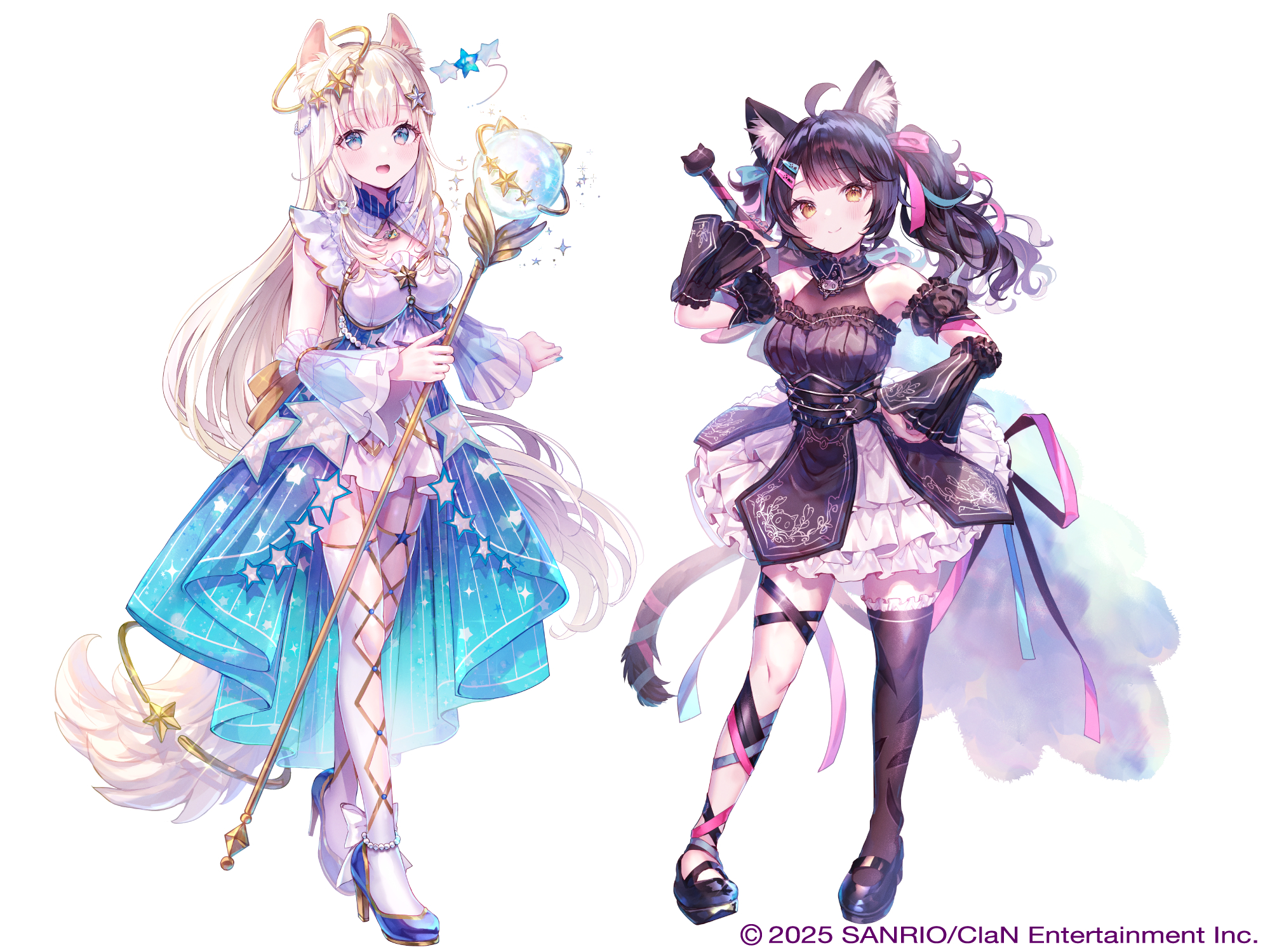 reekaruru nyantasia! nyamalbelle perle nyamashuva lutz animal ears garter halo heels nekomimi no ...